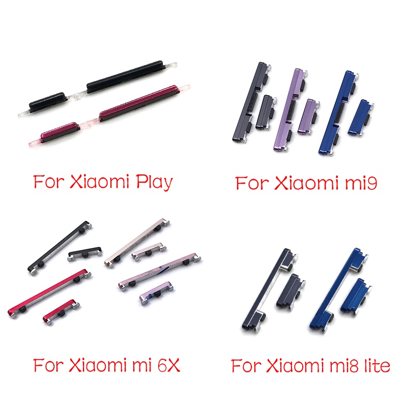 ปุ่มพาวเวอร์ ด้านข้าง และปุ่มปรับระดับเสียง อะไหล่เปลี่ยน สําหรับ Xiaomi Mi A2 6 6X 9 8 Lite Max ...