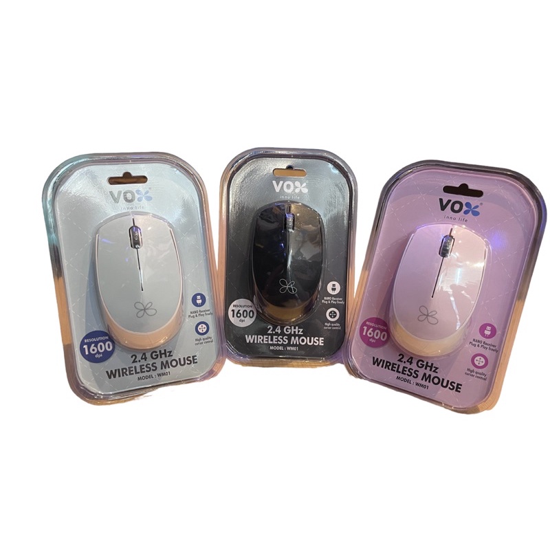 VOX Wireless Mouse WM01 เม้าส์ไร้สาย | Shopee Thailand