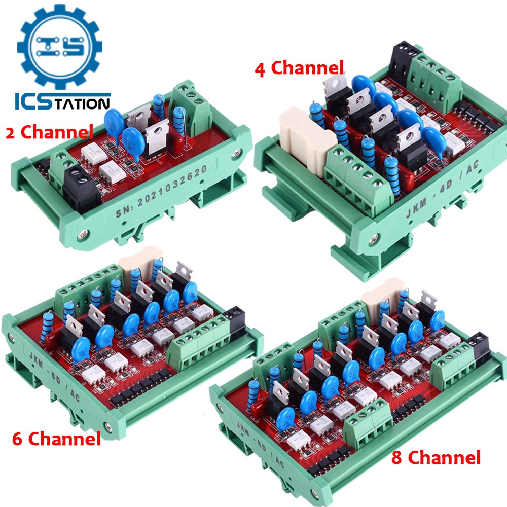 2/4/6/8 Channel PLC AC Amplifier Board Input Signal 0V/ 24V Non-contact ...