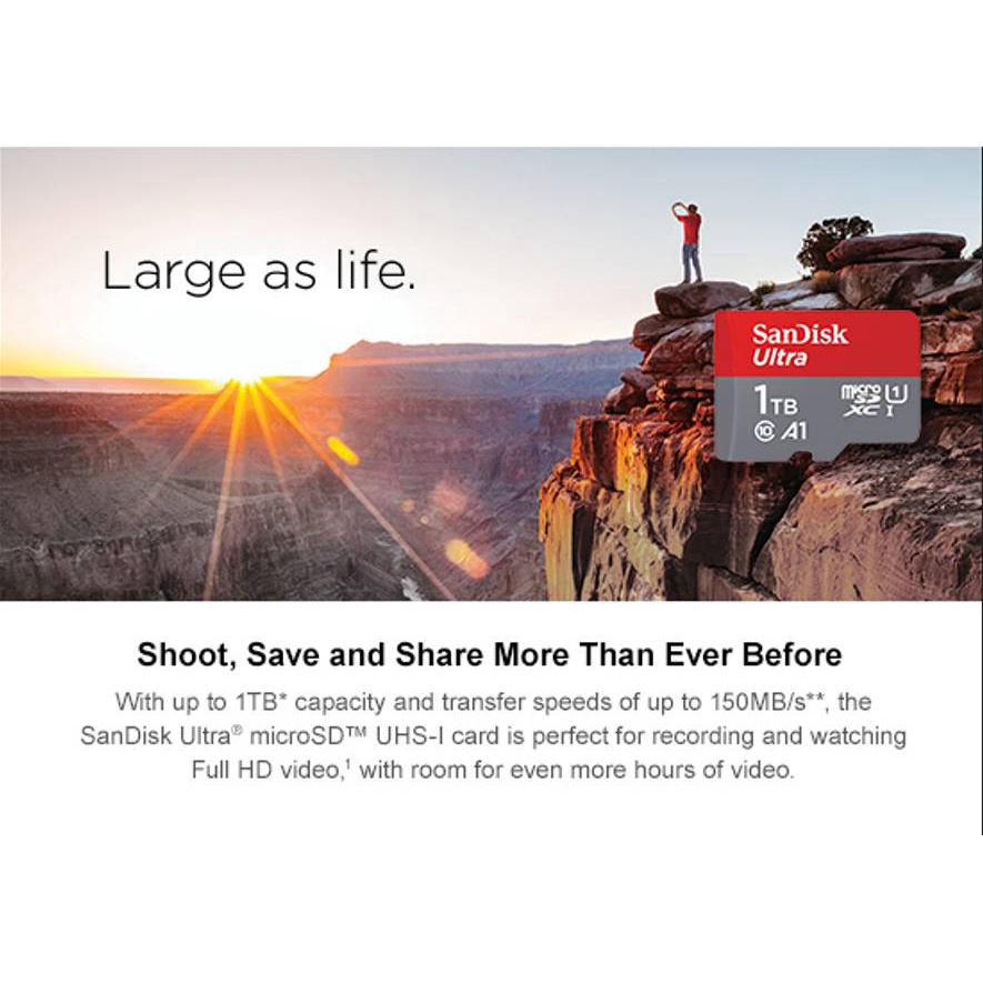 SanDisk Ultra Micro SDXC UHS-I 64GB,128GB ความเร็วอ่านสูงสุด 140 MB/s U1 A1 (SDSQUAB) | Shopee ...