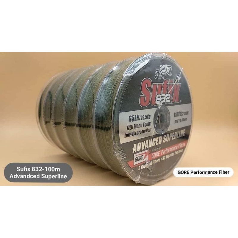 Sufix 832 ขั้นสูง SUPERLINE 100M เชื่อมต่อ _ BRAID PE | Shopee Thailand
