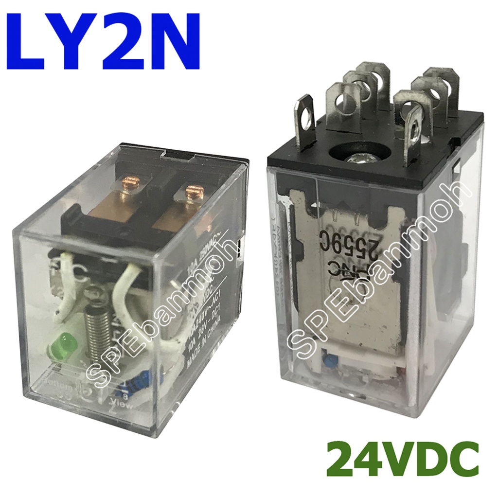LY2N-24DC รีเล์ย์ LY2 (LY2 Relay) 24VDC 10A 250VAC 10A 28VDC | Shopee ...