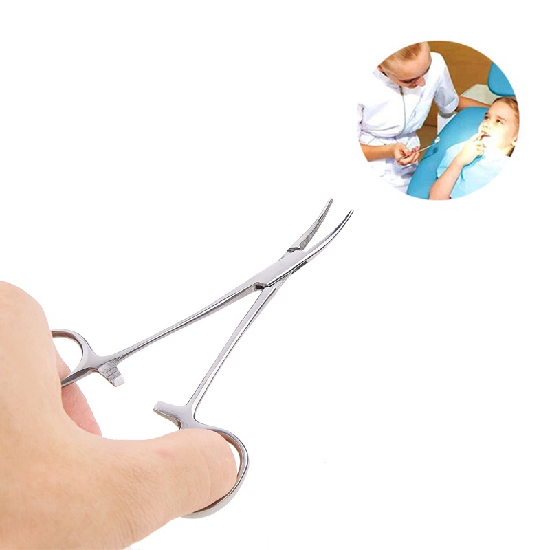 Dental Tools Microhandle Mosquito Unhook Curved Pliers Elbow Head ...