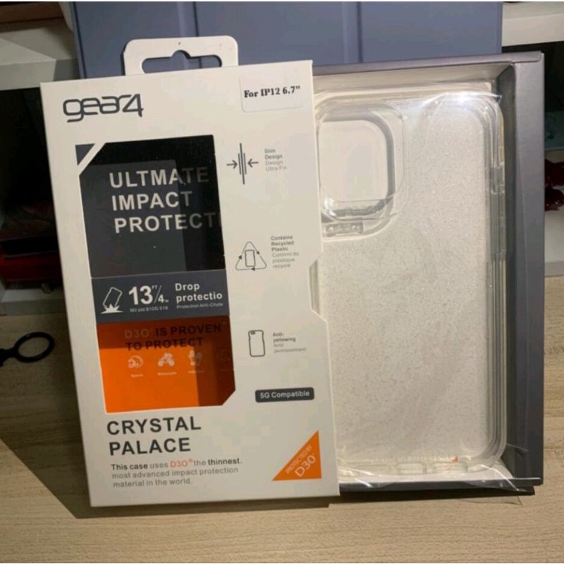 เคส ใส กลิตเตอร์ GEAR4 IP14~IP14pro~IP14promax~IP14plus~IP11~IP12 ...