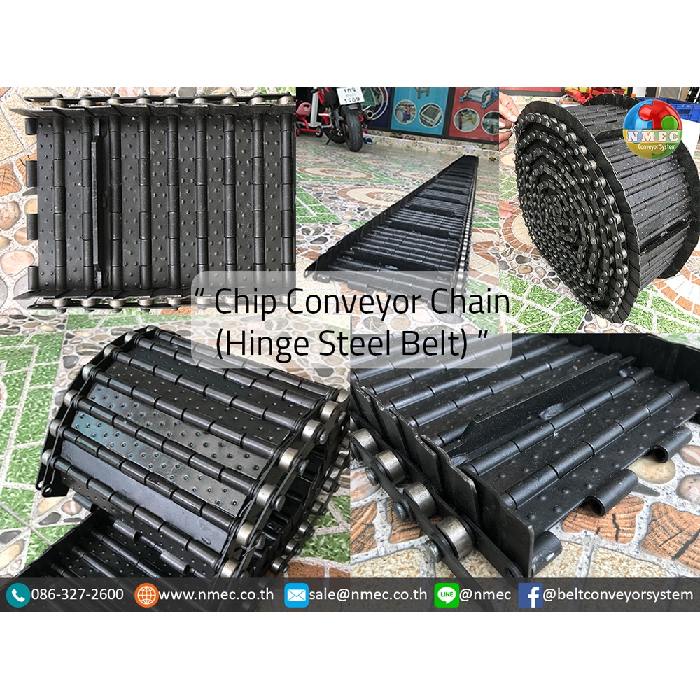 สายพานลำเลียงเศษเหล็ก Apron Chain No. C2062 R-Roller (ลูกกลิ้งใหญ่ ...