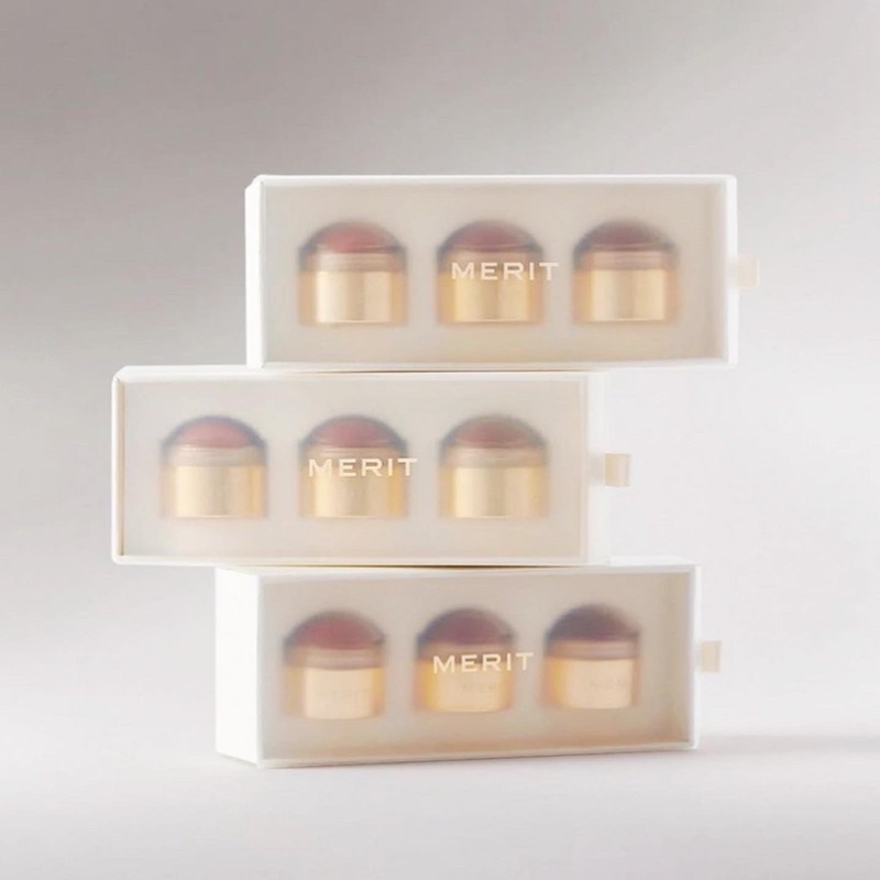 พรีออเดอร์ Merit Mini Flush Cream Blush Trio Set | Shopee Thailand