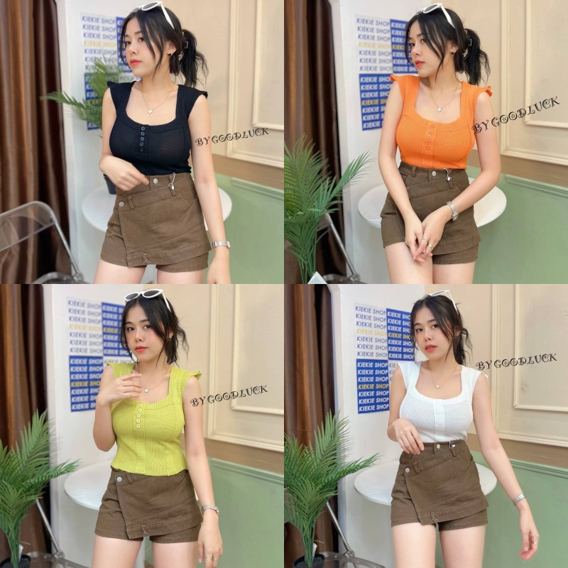 🌈MesubShop🌈 เสื้อกล้ามครอป ผ้าไหมพรม 🧣🧣ยั่วๆมาแล้ววว ดีเทลไม่ธรรมดา คิ้วๆ แมชชี่สุดๆ Cute😜 รุ่น ...