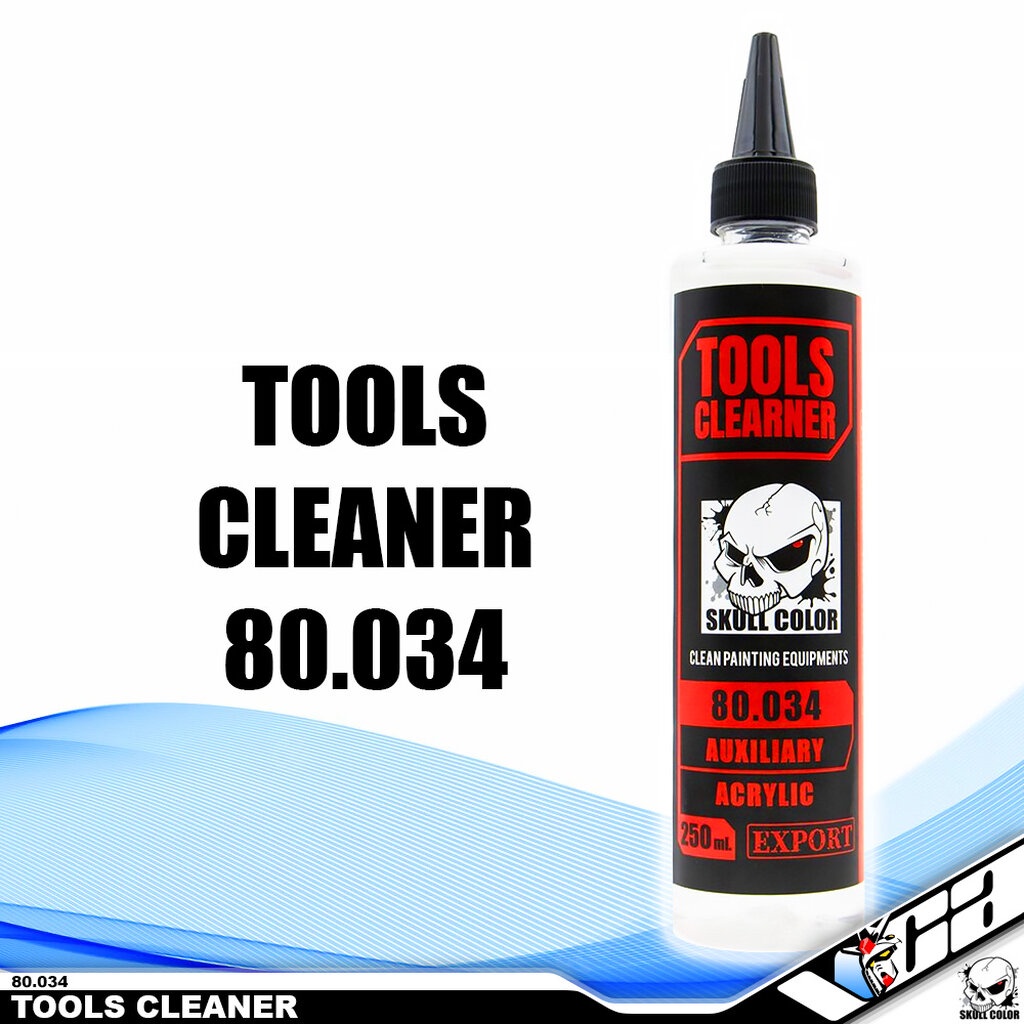 ⭐️ SKULL COLOR 80.034 TOOLS CLEANER 250ML สีอะครีลิกสำหรับพลาสติก โมเดล ...