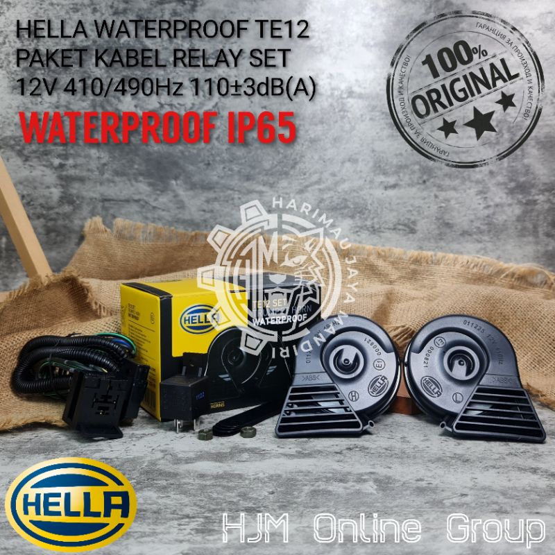 Hella WATERPROOF TE12 12V Snail Horn RELAY CABLE SET PACKAGE | Shopee ...
