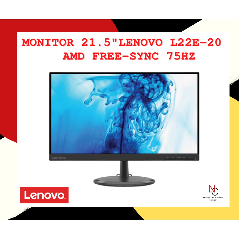 Monitor 21.5" LENOVO L22e-20 (VA VGA HDMI) AMD Free-Sync 75Hz | Shopee ...