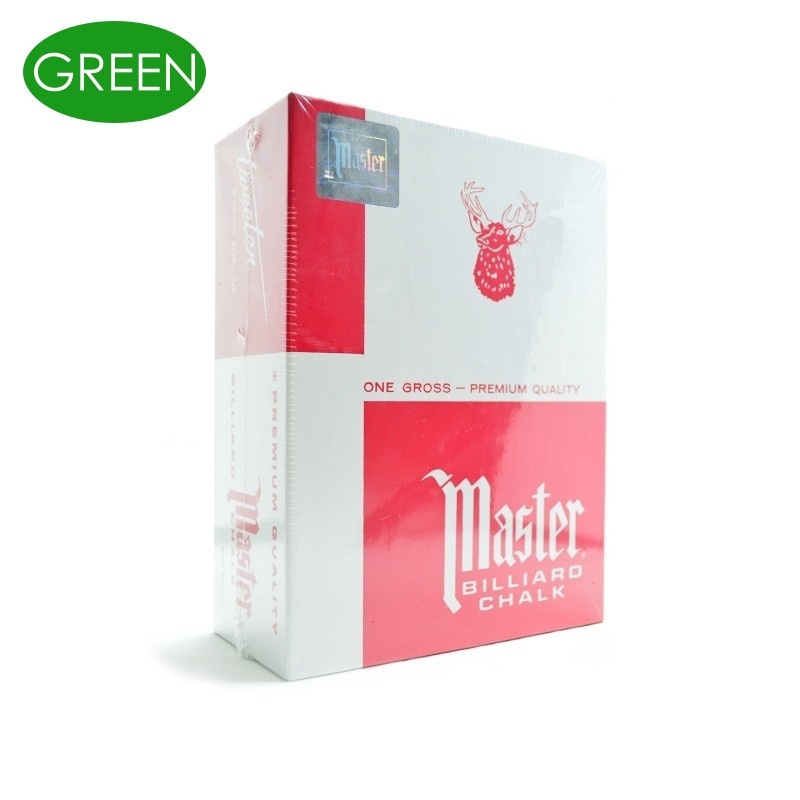 Master Chalk ชอล์กฝนหัวคิวมาสเตอร์ สีเขียว กล่อง 144 ก้อน Billiard ...