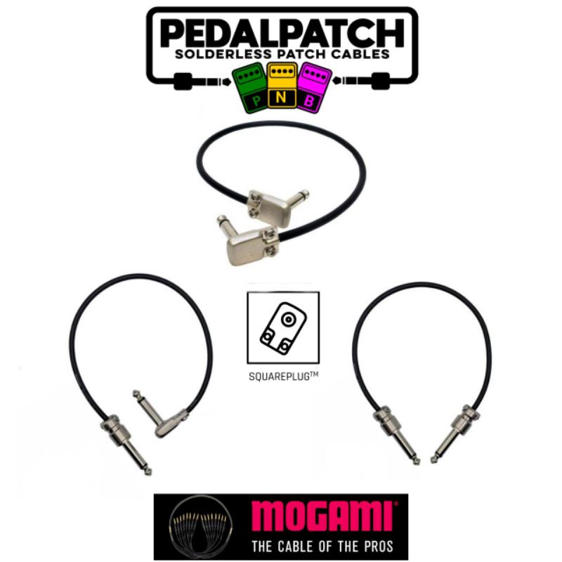 PNB PATCH CABLE สายพ่วงเอฟเฟครุ่น SQUARE PLUG ใช้สายสัญญาณเสียง MOGAMI ...