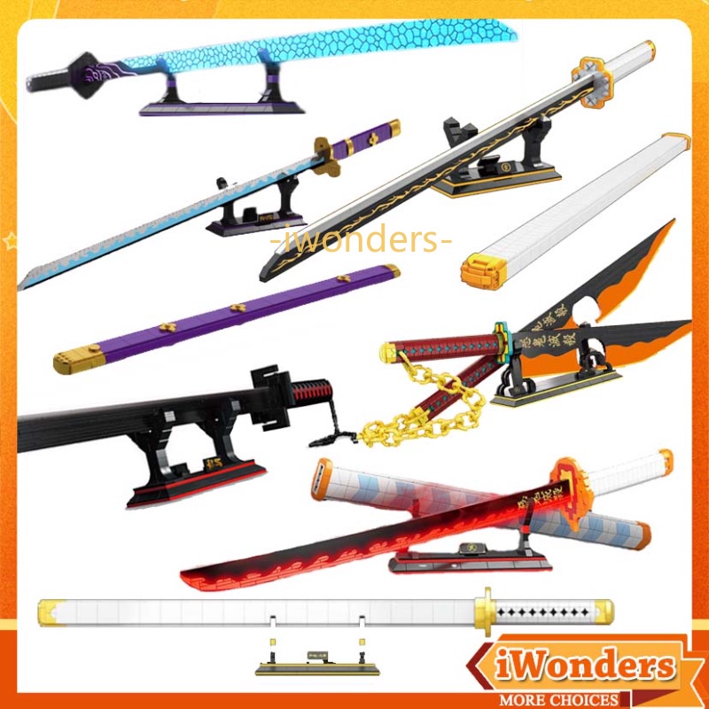 Roronoa Zoro Yamato Rengoku Kyoujurou Nichirin Building Blocks ONE ...