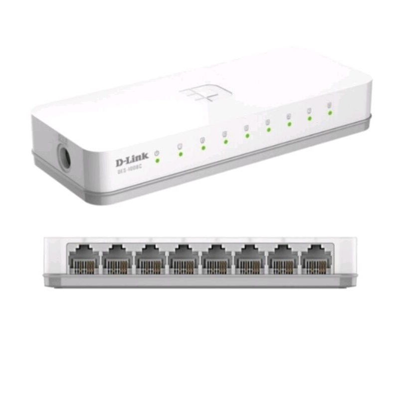 SWITCH HUB (สวิตซ์ฮับ) D-LINK 8 PORTS (DES-1008C) (5'') 10/100 Mbps ...