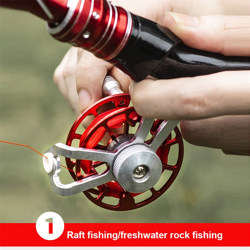 โลหะผสม Spinning Fishing Reel แบบพกพา Spinning Reel Travel Fishing Reel ...