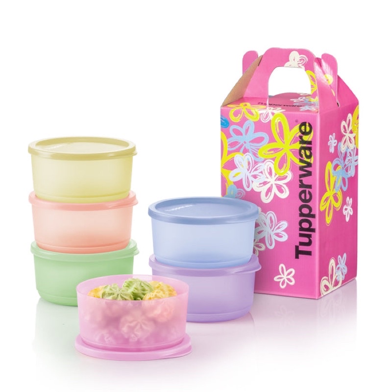 Tupperware Summer Fresh Round 530ml กล่องทัพเพอร์แวร์ แบบกลม สีพาสเทล ...