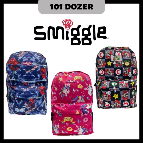Bag Sekolah Smiggle Girl boy Backpack Cartoons Spiderman Beg Smiggle ...