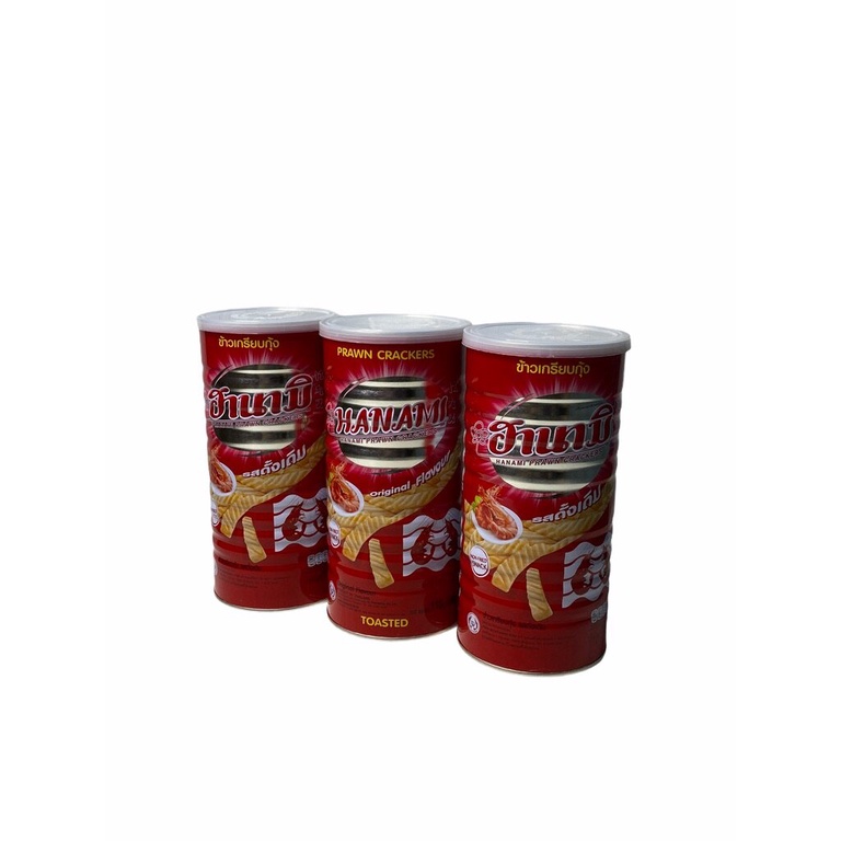 ฮานามิ ข้าวเกรียบกุ้ง รส ดั้งเดิม HANAMI PRAWN CRACKES ORIGINAL RED ...