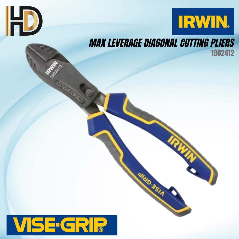 Irwin 1902412 คีมตัดแนวทะแยง พร้อมช่องเสียบพาวเวอร์ 7 นิ้ว 180 มม. ...