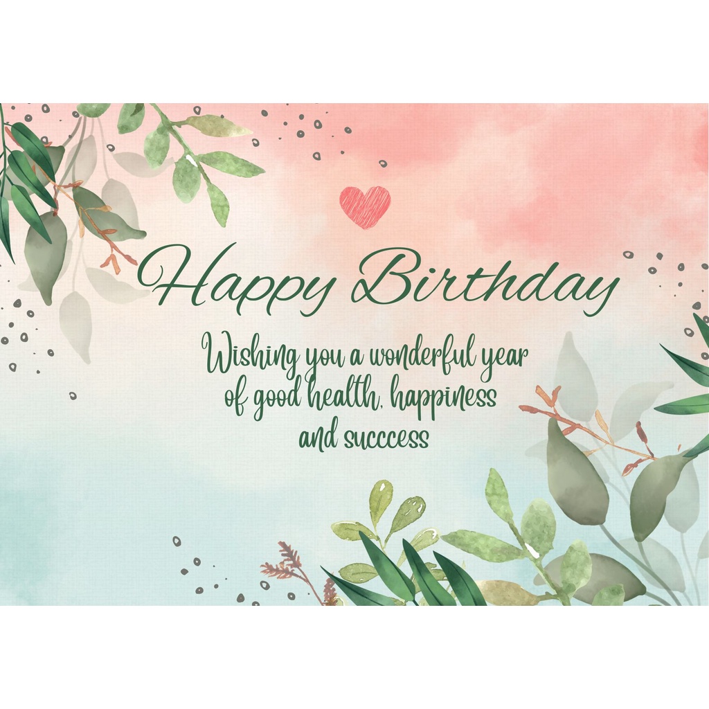 [ADD On] การ์ดอวยพร Alfaro Kad Hari Jadi Card Wish Cards Thank You Card ...