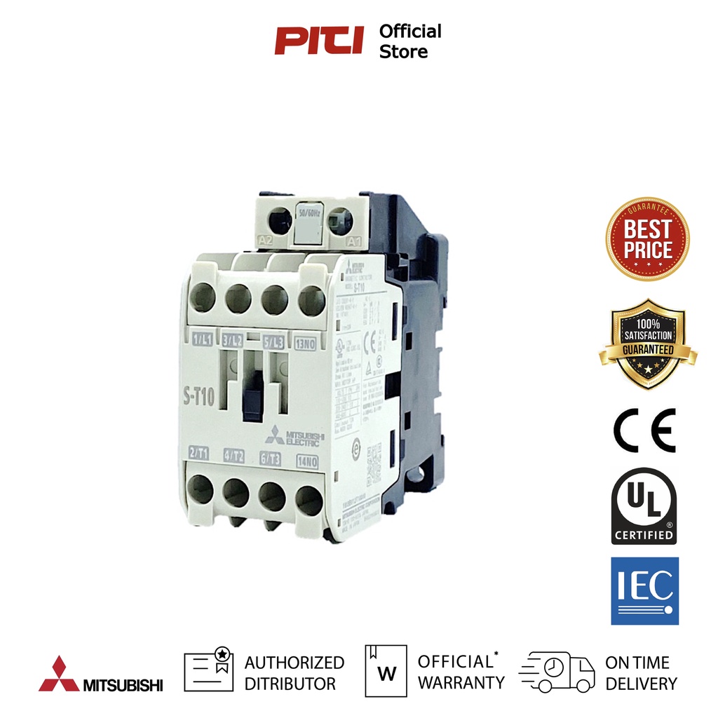 Mitsubishi Magnetic Contactor S-T10 200-240VAC 1NO | Shopee Thailand