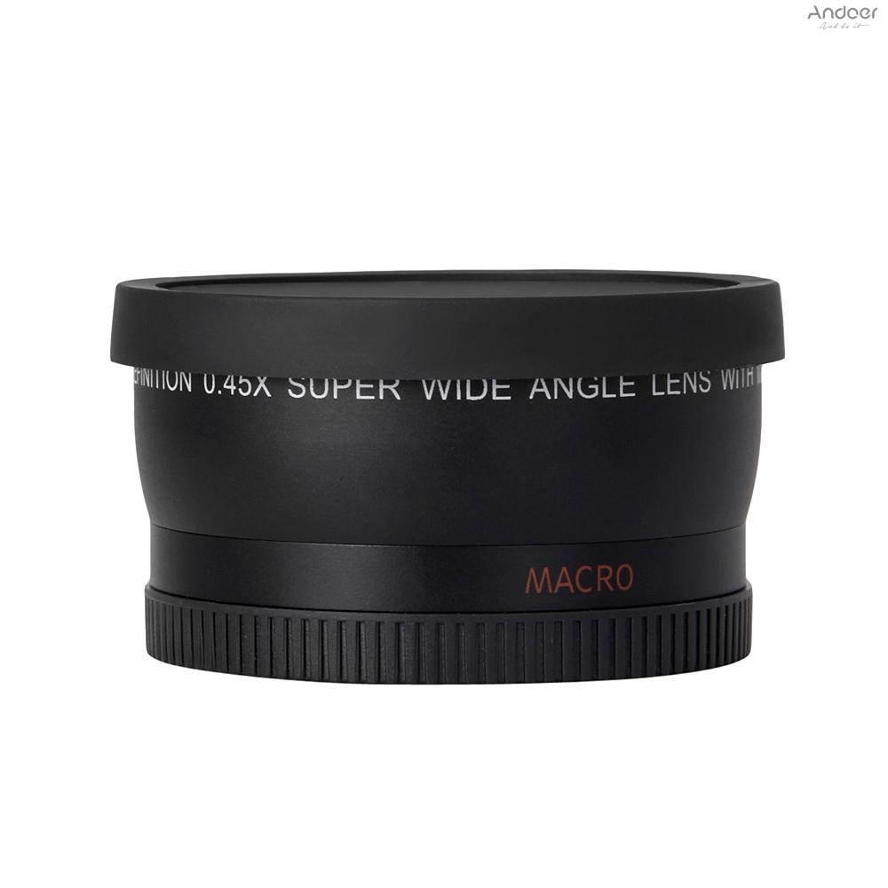 HD 52MM 0.45x Wide Angle Lens with Macro Lens Replacement for Pentax ...