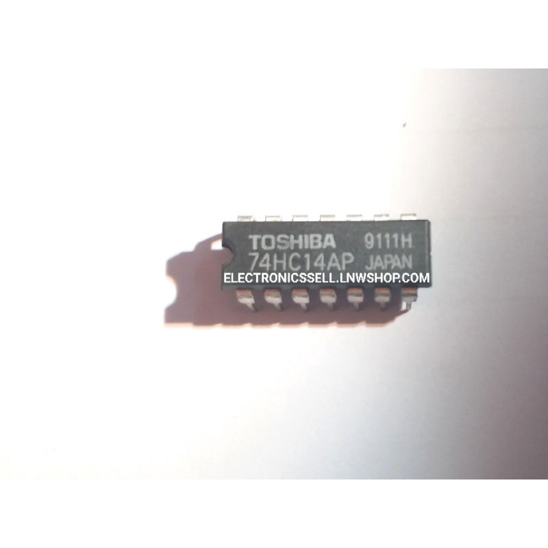 TC74HC14AP ตัวถัง DIP-14 ไอซี IC ยี่ห้อ โตชิบ้า TOSHIBA ของแท้ TC 74HC14 AP ใน ไทย 1pcs อุปกรณ์ ...