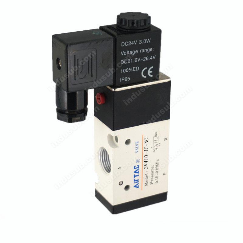 Sz 3V410-15-NC 2 พอร์ต 3 ตําแหน่งวาล์วโซลินอยด์นิวเมติก 2/3 ทิศทางวาล์วควบคุม DC24V AC220V ...