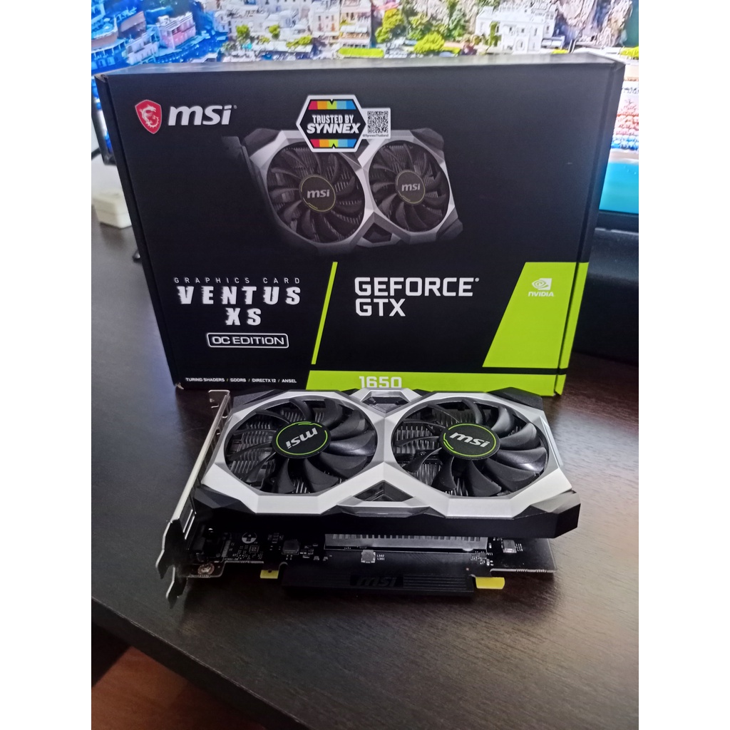 MSI GeForce GTX 1650 D6 VENTUS XS OC 4GB GDDR6 | Shopee Thailand