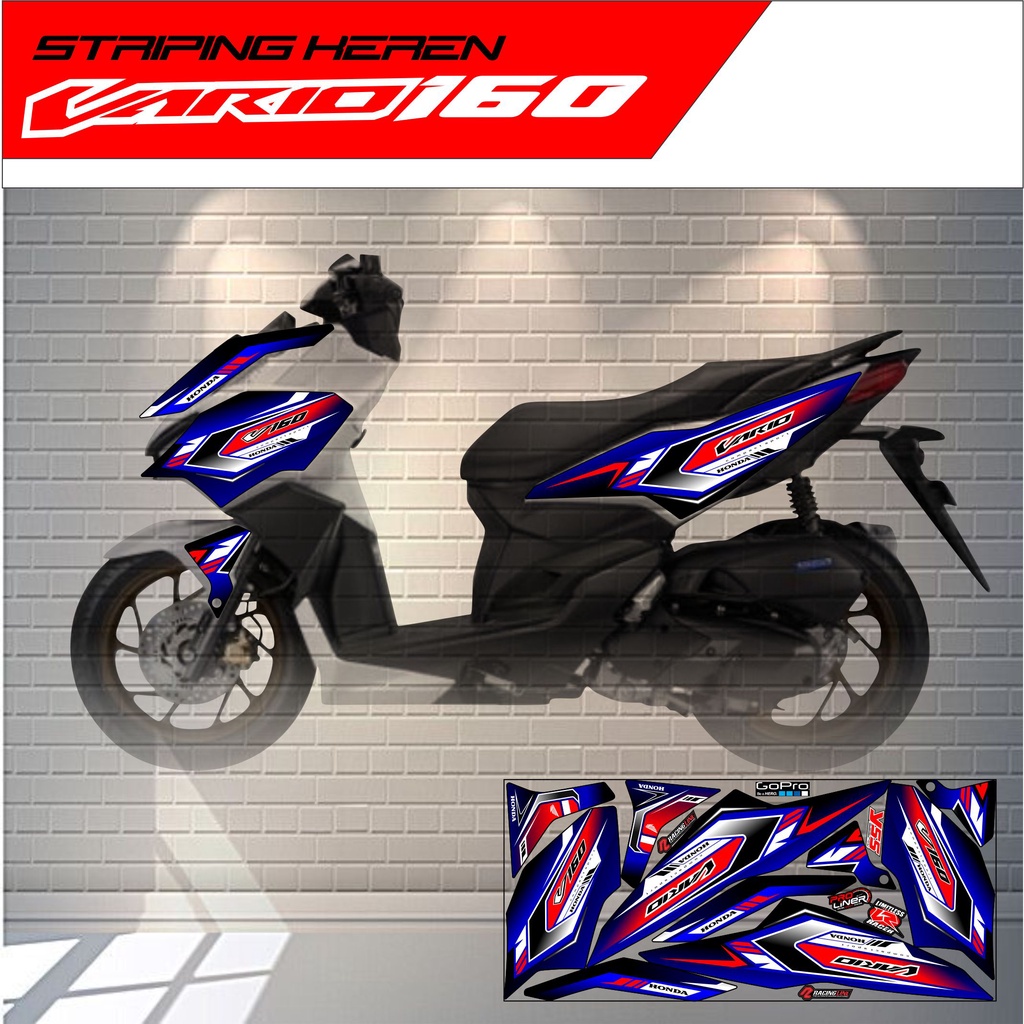 Striping STICKER honda vario 160 RACING VARIATIONS MAKE YOUR MOTORCYCLE ...