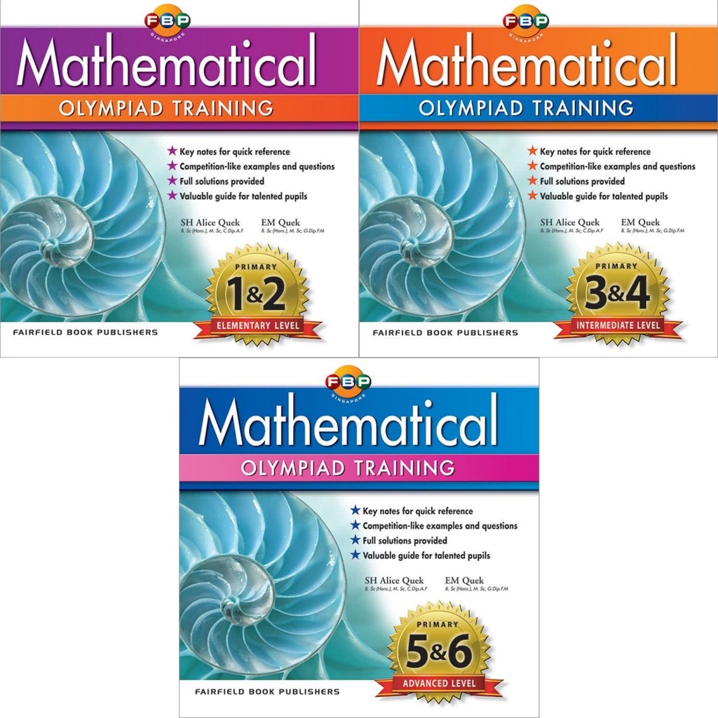 Mathematical Olympiad Training Primary 1&2 3&4 5&6 โจทย์แข่งขันนานาชาติ ...