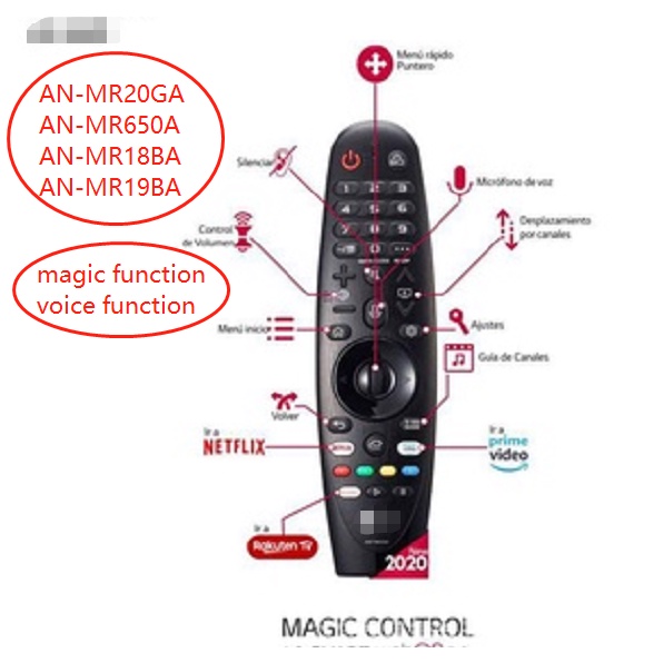 LG Magic Remote voice command AN-MR20GA สําหรับ LG 2017 2018 2019 2020 ...