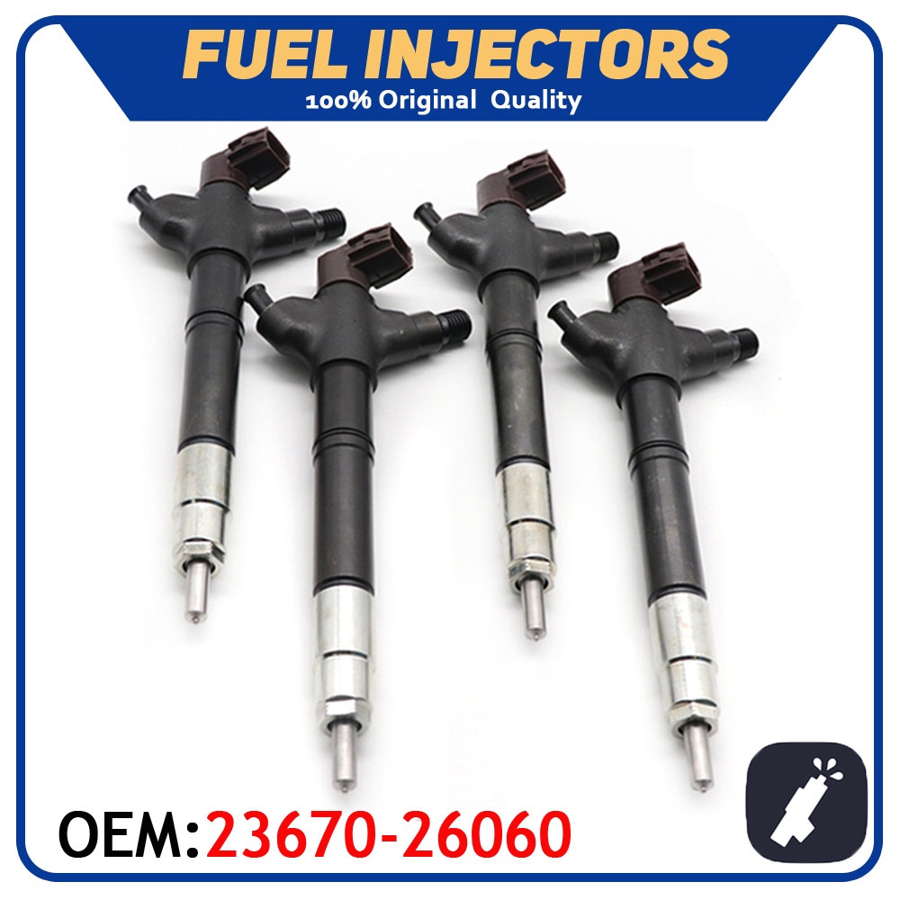 1/4Pcs คุณภาพสูงดีเซล Common Rail การใช้หัวฉีด23670-26060 Fit สำหรับ ...