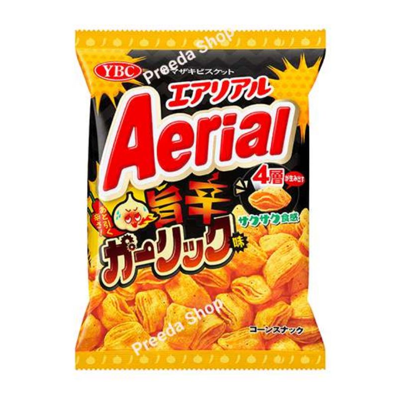 YBC Aerial corn snack ขนมอบกรอบ รสชีสเชดดาร์ รสเข้มข้น ขนมกรุบกรอบ 4 ...
