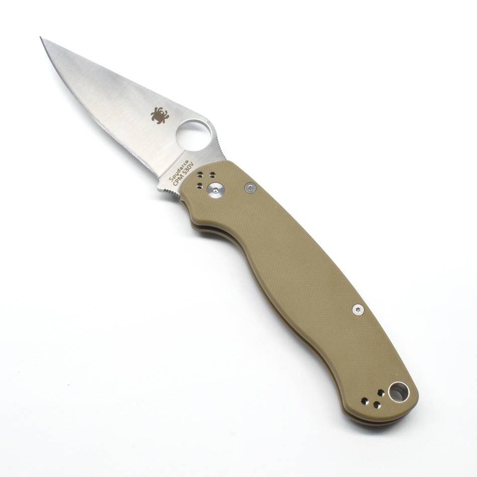 มีดพับ Spyderco C81 GP2 Stainless Steel S30V รุ่น สีน้ำตาล-ใบมีดสีเงิน | Shopee Thailand