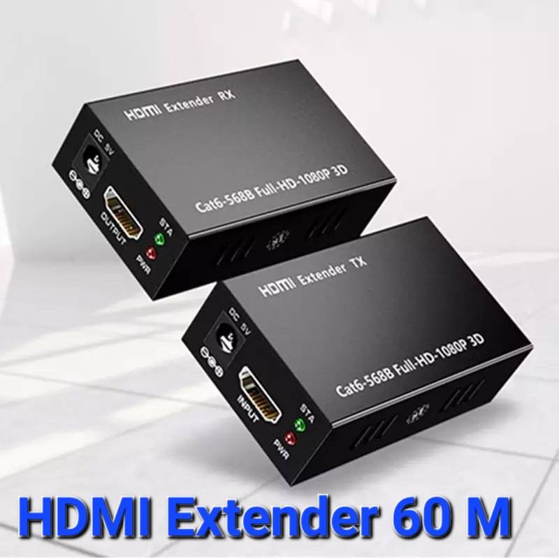 HDMI Extender over Cat5e CAT 6 Ethernet IP TCP สัญญาณ HDMI TO LAN ...