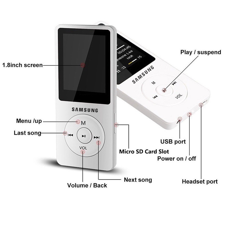 Samsung Walkman เครื่องเล่น MP4 หน้าจอ LCD แบบพกพา อเนกประสงค์ รองรับ ...
