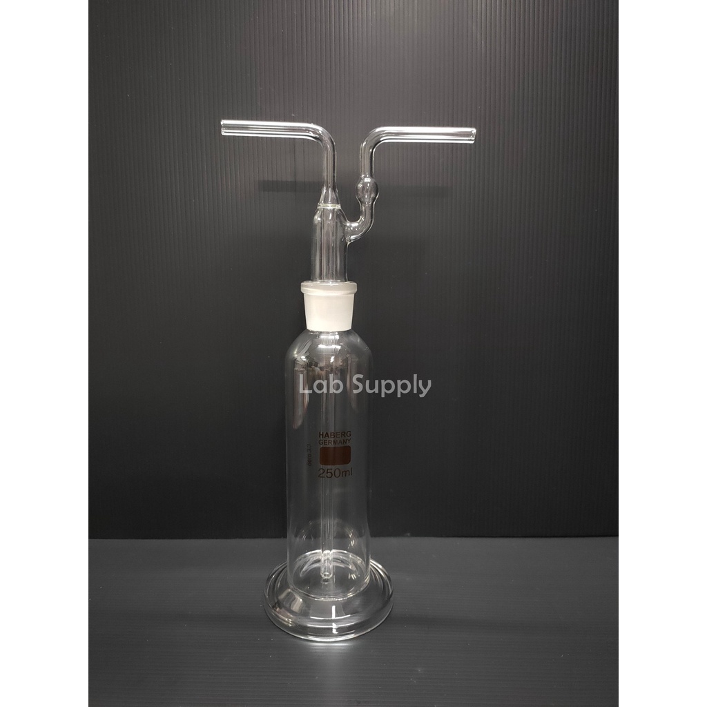 Haberg/Germany_Gas washing bottle Drenchel bottle 250 ml. (ขวดดักไอ ...