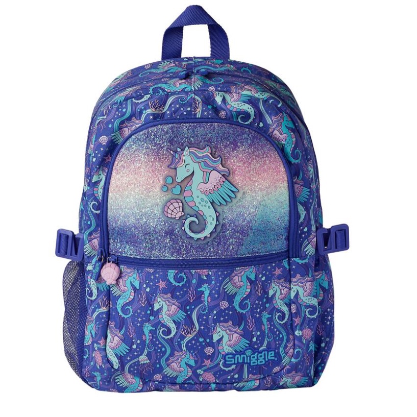 Smiggle Glitter Seahorse Backpack กระเป๋าเป้ กระเป๋านักเรียนกระเป๋าเป้ ...