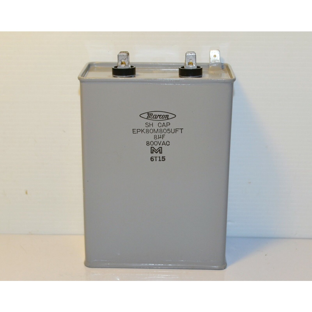 MARCON oil capacitor oil 8 uf 800 VAC japan (ประมาณ 1131 VDC) ออยล์ ...