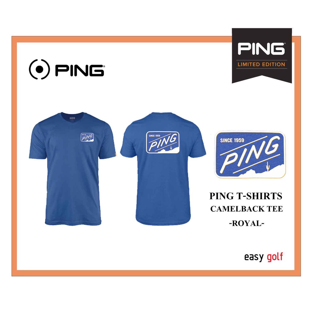 PING T-SHIRTS PP58 CAMELBACK TEE LIMITED EDITION MEN'S เสื้อยืดผู้ชาย เสื้อคอกลม รุ่น LIMITED ...