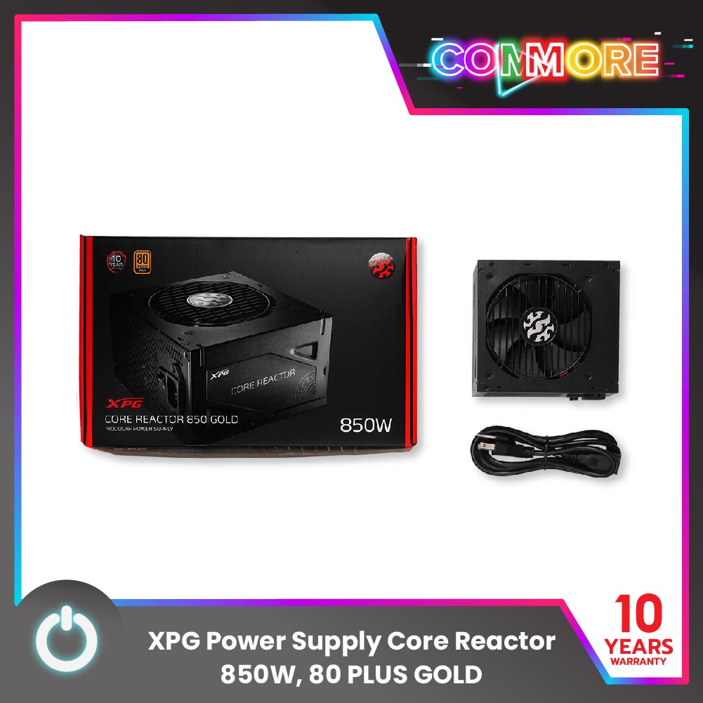 XPG Power Supply Core Reactor (เพาเวอร์ซัพพลาย) กำลังไฟ 850W, 80 PLUS ...