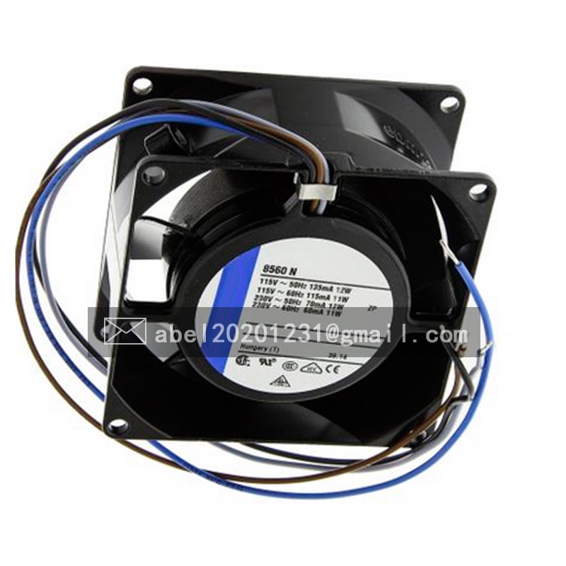 ยี่ห้อใหม่ 8560N 115V+230VAC ORIGINAL COOLING FAN 8CM 8038 80*80*38MM ...