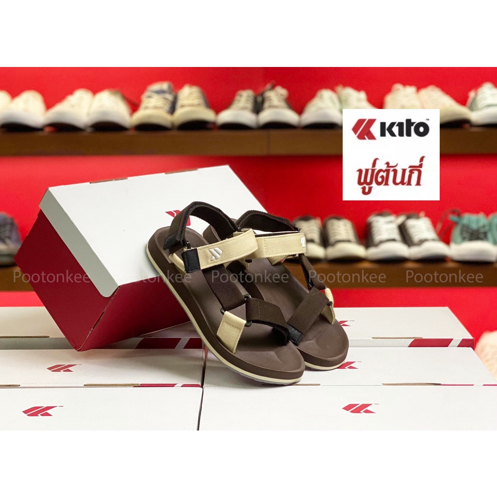 Kito AC27 รองเท้าแตะรัดส้น กีโต้ รองเท้าผู้หญิงและผู้ชาย ของเเท้ พร้อมส่ง | Shopee Thailand