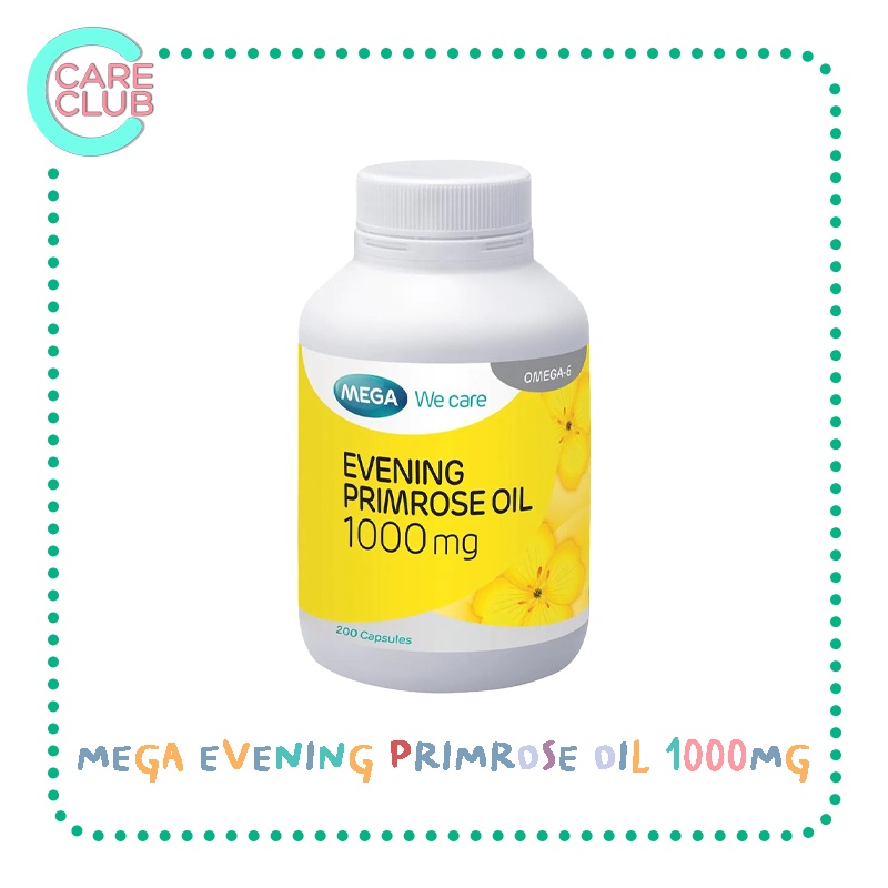 Mega We Care Evening Primrose Oil 1000mg 100 เม็ด / 200 เม็ด บำรุงผิว ...