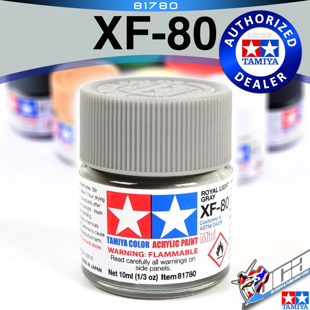 TAMIYA 81780 XF-80 XF80 FLAT ROYAL LIGHT GRAY GREY MATT MATTE สีเทาอ่อน ...