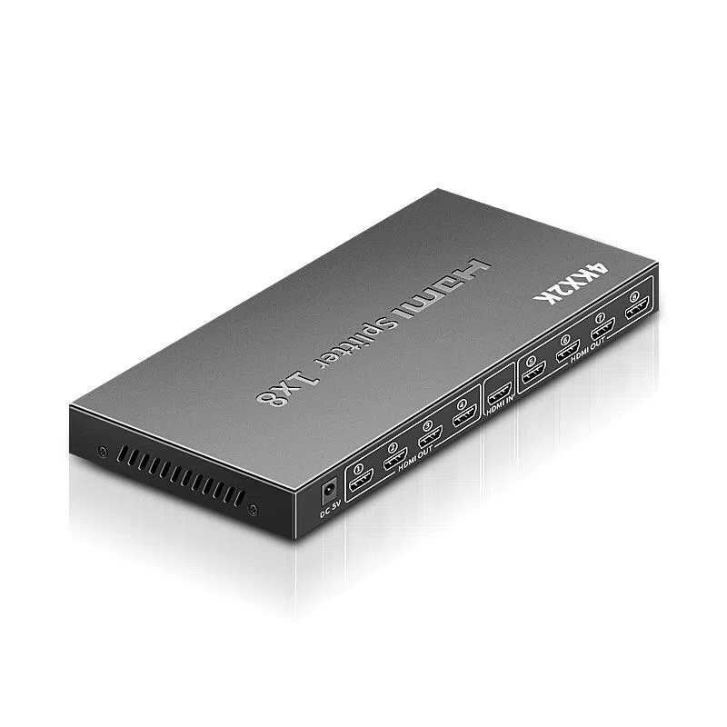 HDMI 4K 1x8 Splitter กล่องแยกจอ ตัวแยกจอ เข้า1 ออก8 อย่างดี คุณภาพดี ...