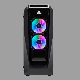 AZZA Mid Tower Tempered Glass RGB Gaming Case Chroma 410B - Black ...