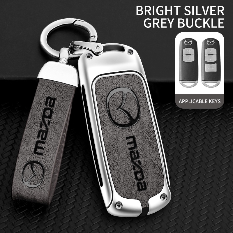[พร้อมส่ง] เคสกุญแจรถยนต์ แบบหนัง อัลลอย สําหรับ mazda 2 3 5 6 Cx-4 Cx-5 Cx-7 Cx-9 Cx-3 Cx5 ...