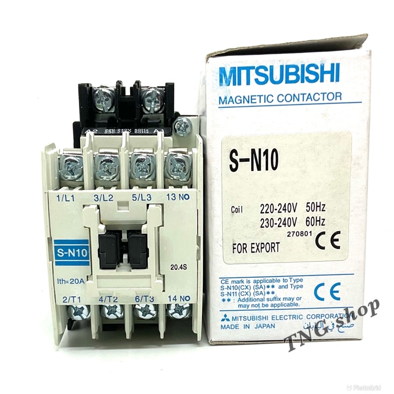 แมกเนติก คอนแทคเตอร์(MAGNETIC CONTACTOR) S-N10 110VAC 220VAC 380VAC หน้าคอนแทค20A | Shopee Thailand